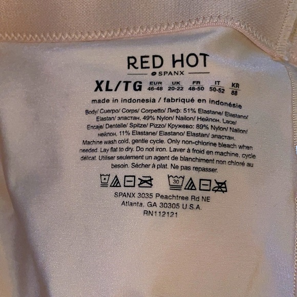 SPANX | Intimates & Sleepwear | Nwt Red Hot Spanx Half Slip | Poshmark